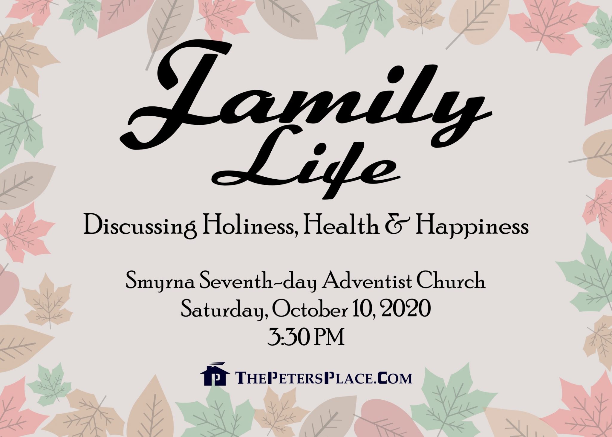 Family Life Day – The Peters Place
